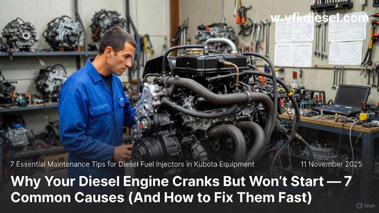 Why Your Diesel Engine Cranks But Won't Start — 7 Common Causes (And ...