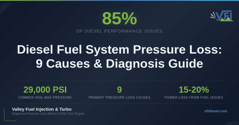 Diesel Fuel System Pressure Loss: 9 Causes & Diagnosis Guide