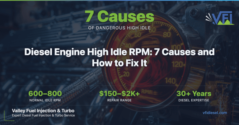 Diesel Engine High Idle RPM: 7 Causes and How to Fix It